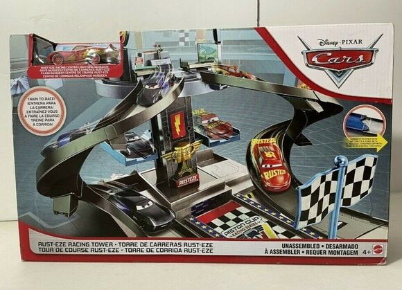 Disney | Other | Disney Pixar Cars Rusteze Racing Tower Race Car Track ...